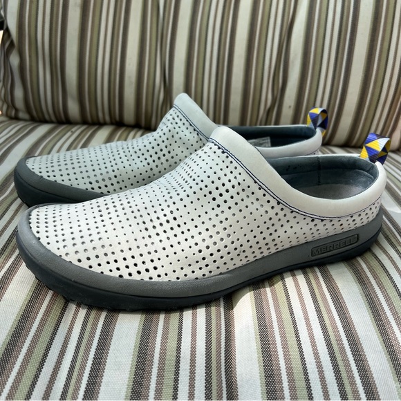 Merrell | Shoes | Merrell Air Cushion Neve Perf Silver Birch Slip On ...